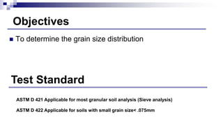 3.grain size analysis of soil | PPTX