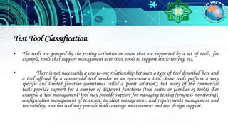 tool support for testing | PPT