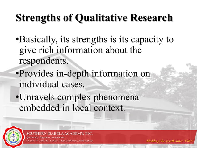 3.2 strengths and weaknesses of qualitative research | PPTX