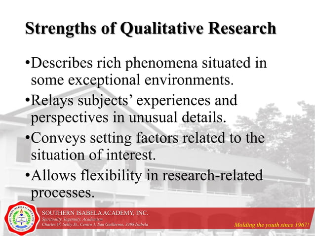 3.2 strengths and weaknesses of qualitative research | PPTX