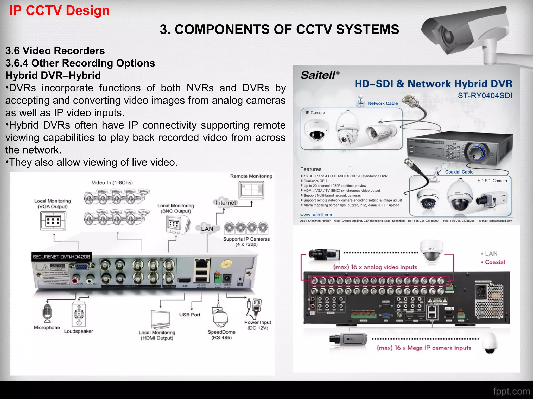 3.5 switcher , multiplexer , recorder and storage | PPT
