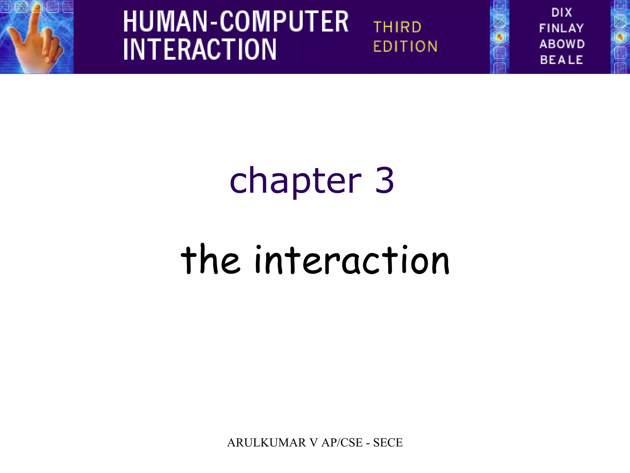 The interaction HCI | PPT