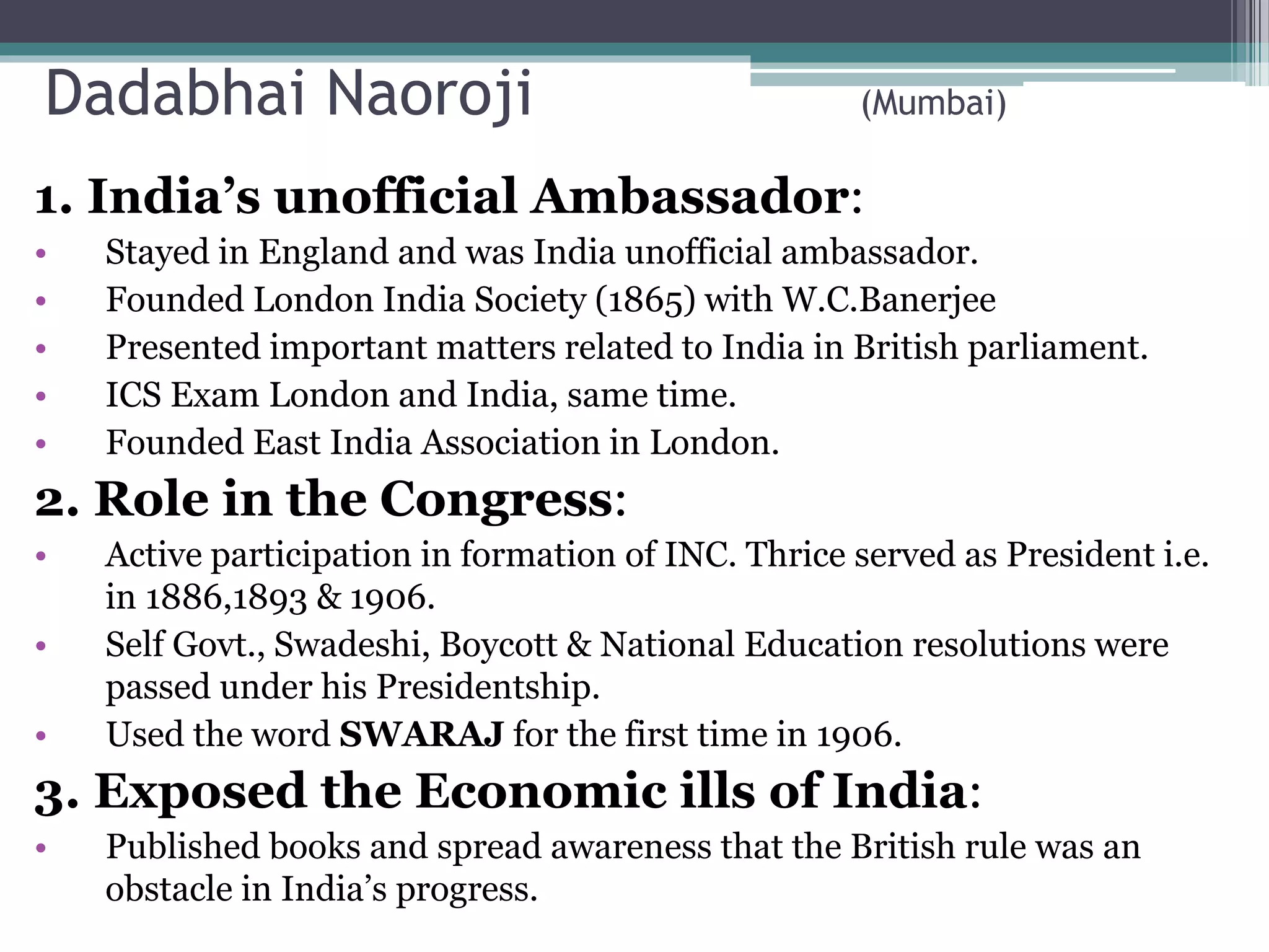 First Phase of Indian National Movement (Objectives & Methods of ...