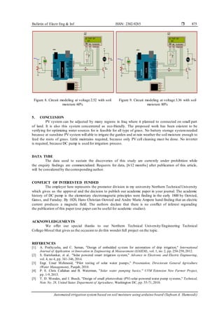 Automated irrigation system based on soil moisture using arduino board ...