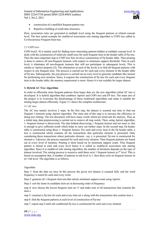 3 [18 22]hybrid Association Rule Mining Using Ac Tree Pdf