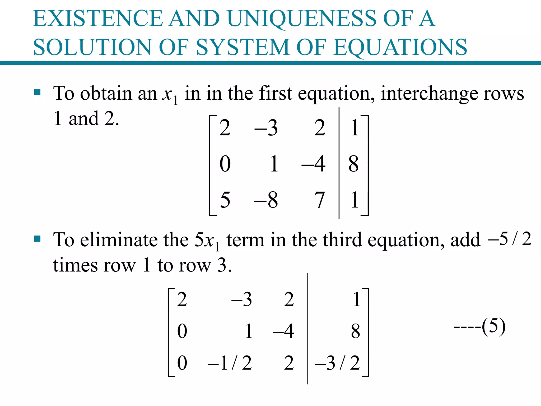 Chapter 3: Linear Systems and Matrices - Part 1/Slides | PPT