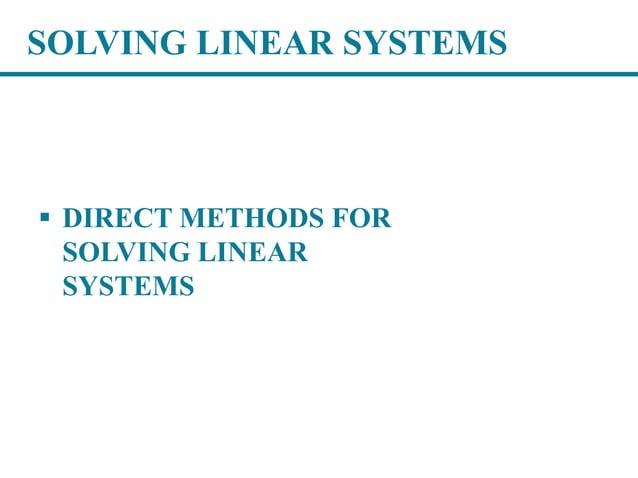 Chapter 3: Linear Systems and Matrices - Part 1/Slides | PPT