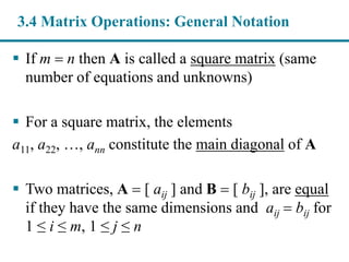 Chapter 3: Linear Systems and Matrices - Part 2/Slides | PDF