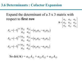 Chapter 3: Linear Systems and Matrices - Part 3/Slides | PDF