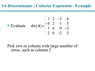 Chapter 3: Linear Systems and Matrices - Part 3/Slides | PDF