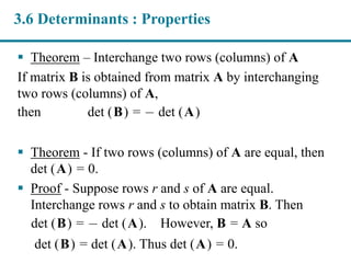 Chapter 3: Linear Systems and Matrices - Part 3/Slides | PDF