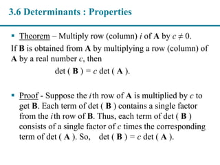 Chapter 3: Linear Systems and Matrices - Part 3/Slides | PDF