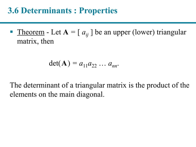 Chapter 3: Linear Systems and Matrices - Part 3/Slides | PDF