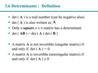 Chapter 3: Linear Systems and Matrices - Part 3/Slides | PDF