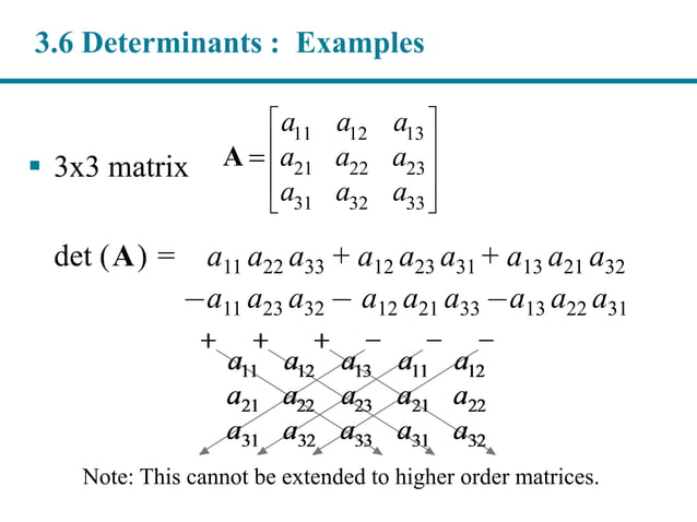 Chapter 3: Linear Systems and Matrices - Part 3/Slides | PDF