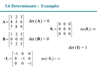 Chapter 3: Linear Systems and Matrices - Part 3/Slides | PDF