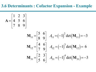Chapter 3: Linear Systems and Matrices - Part 3/Slides | PDF