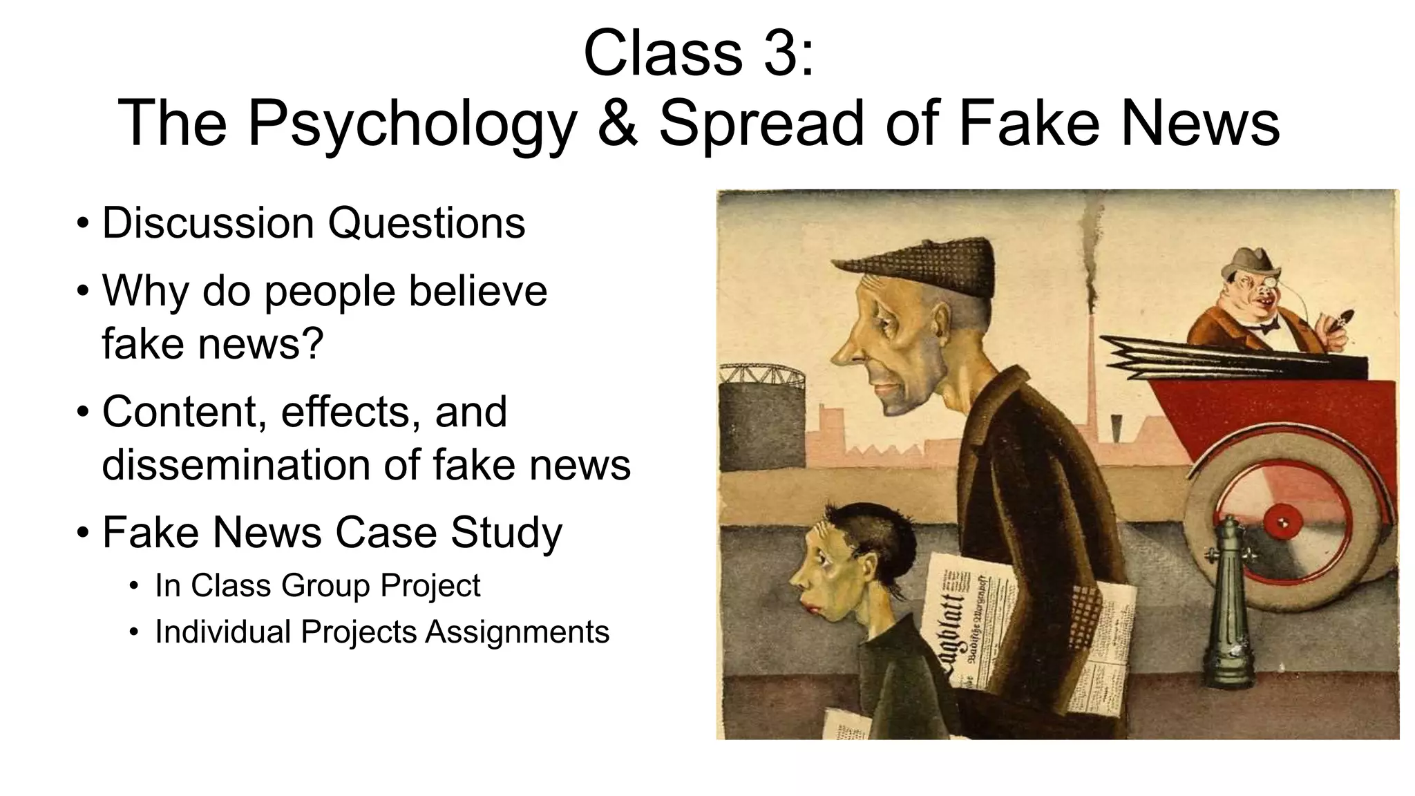 Fake News Lecture Slides: Lecture 3 | PPT