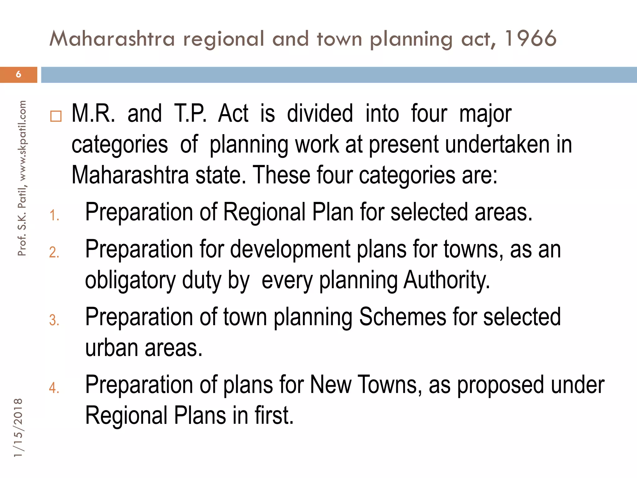 3.2 Maharashtra regional town planning act | PDF