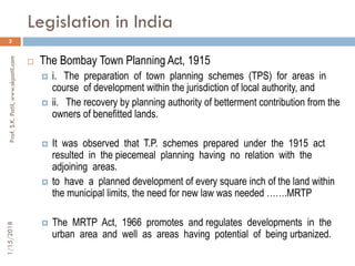 3.2 Maharashtra regional town planning act | PDF