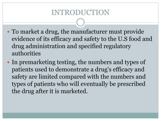 Post marketing surveilance | PPTX | Pharmaceutical Industry | Industries