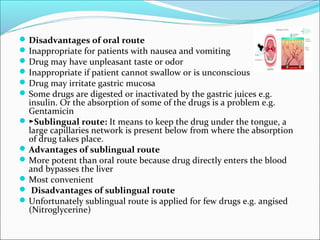 drug absorption lecture | PPT