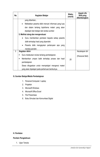 3.4 menerapkan logika, dan operasi perhitungan data | DOC