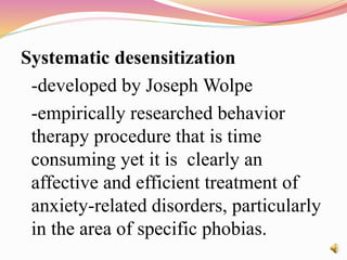 Application : Therapeutic Techniques and Procedure | PPTX