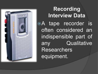 Interview and Observation | PPTX