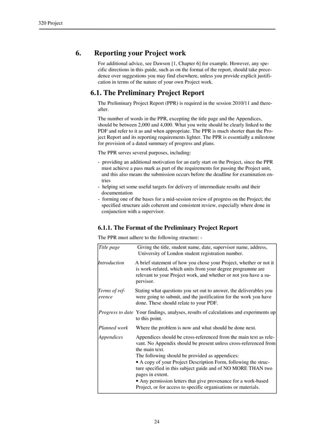 The Preliminary Project Report | PDF