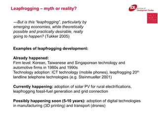 3. leapfrogging development by Patrick Schröderand Manisha Anantharaman ...