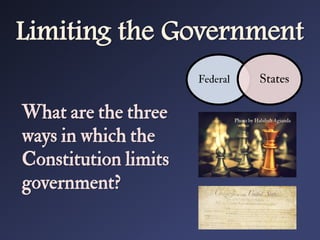 Principles of the Constitution | PPTX | Civic affairs | Politics