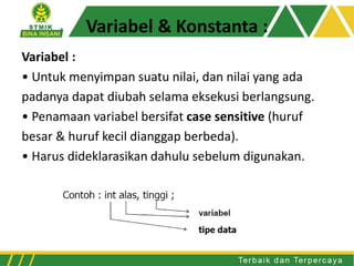 Pertemuan 3 Tipe Data | PPT
