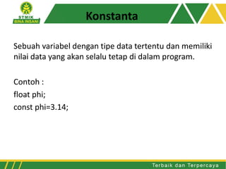 Pertemuan 3 Tipe Data | PPT