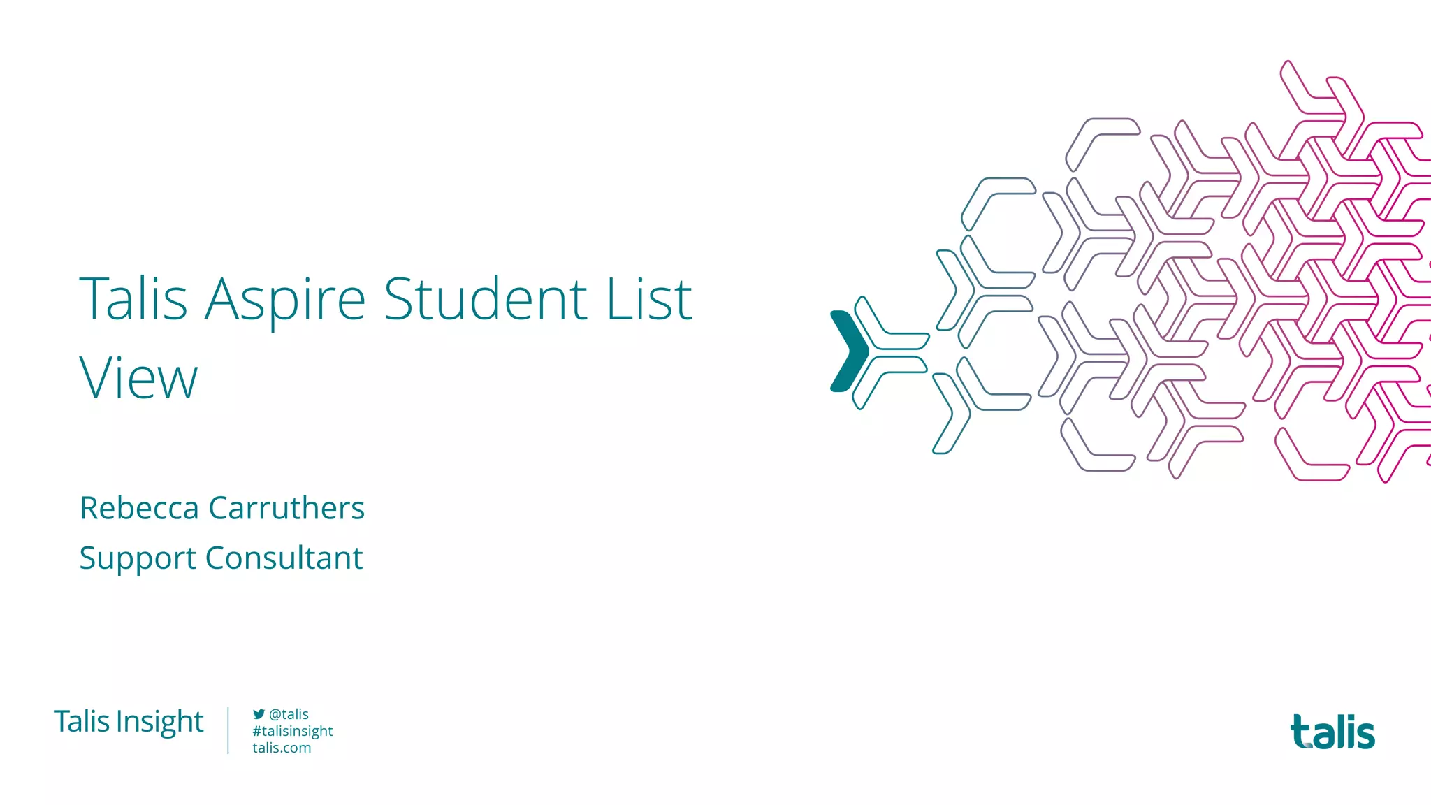 Talis Insight Asia-Pacific 2018 - Talis Aspire student list view | PPT