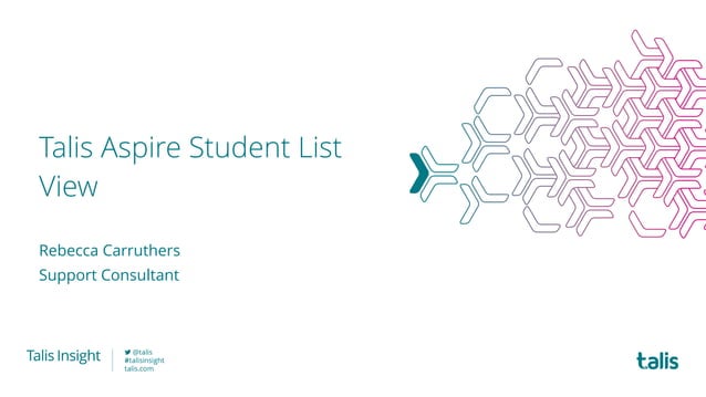 Talis Insight Asia-Pacific 2018 - Talis Aspire student list view | PPT