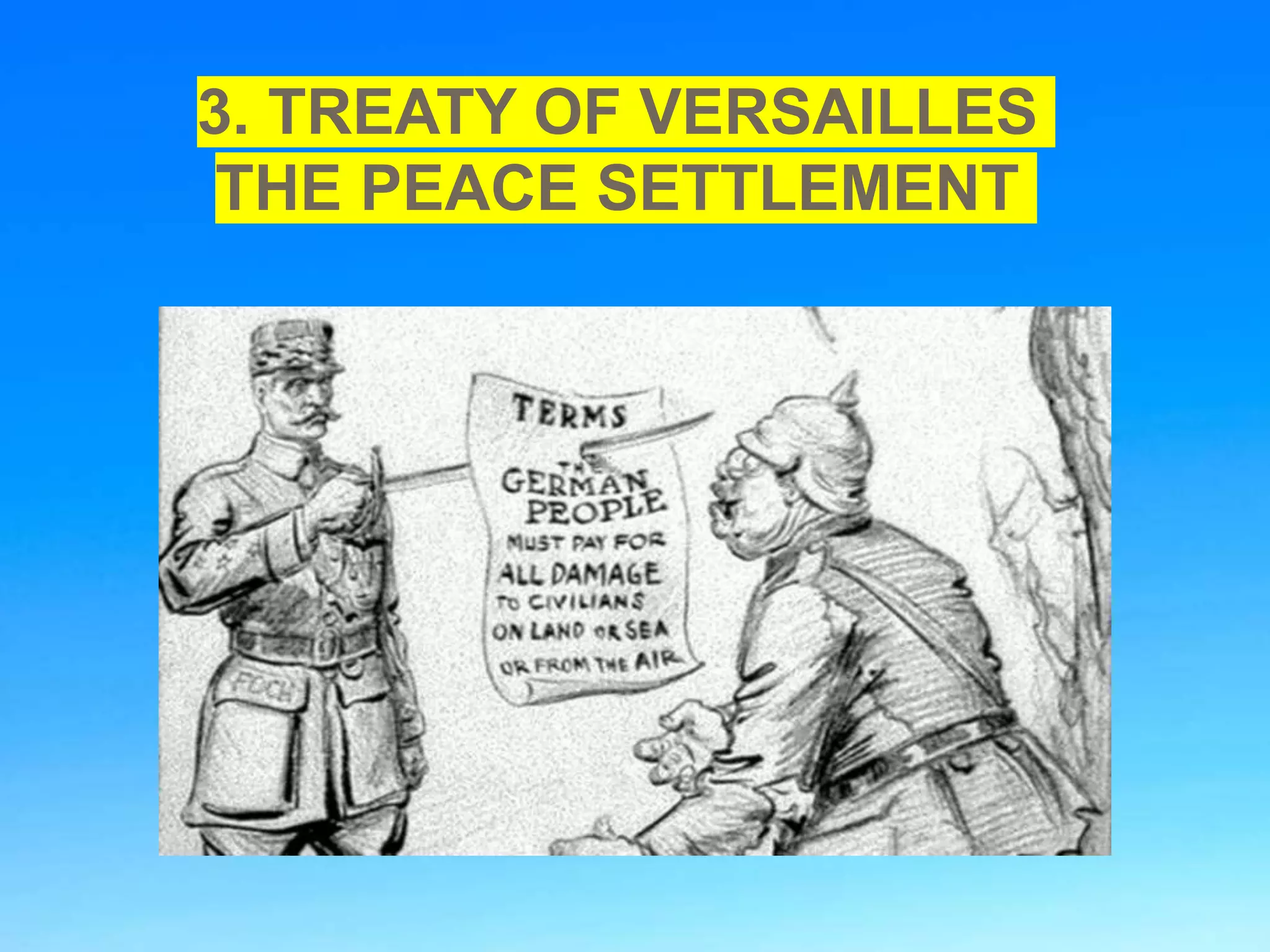 CAMBRIDGE IGCSE HISTORY: THE PEACE SETTLEMENT | PPTX