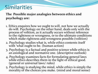 3. ethics and psycology | PPTX