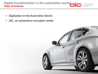 Digital Transformation in the Automotive Sector | PPTX