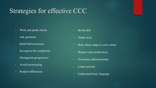 3. cross cultural communication | PPTX