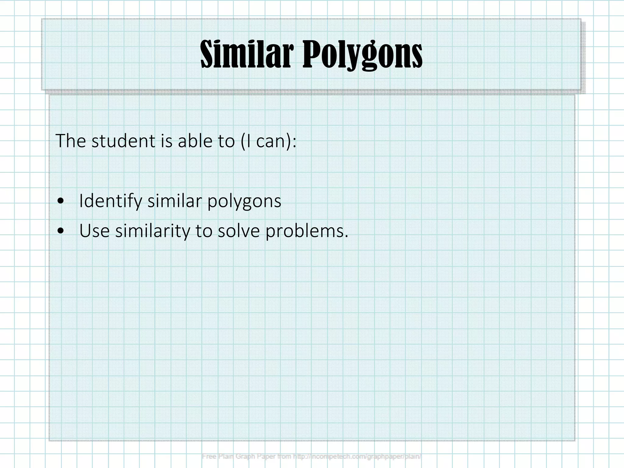 3.9.2 Similar Polygons | PDF