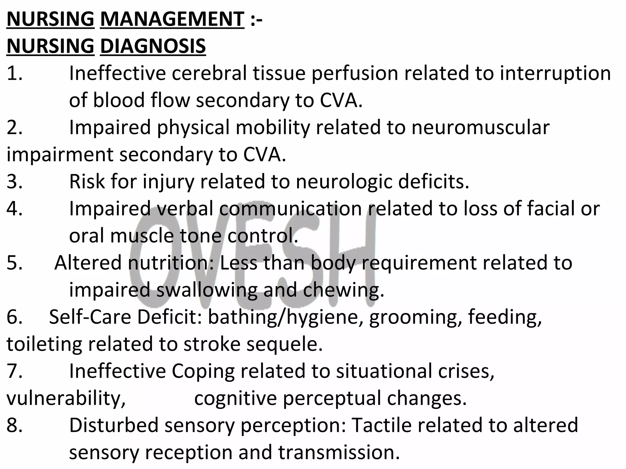 CEREBROVASCULAR ACCIDENT | PPT