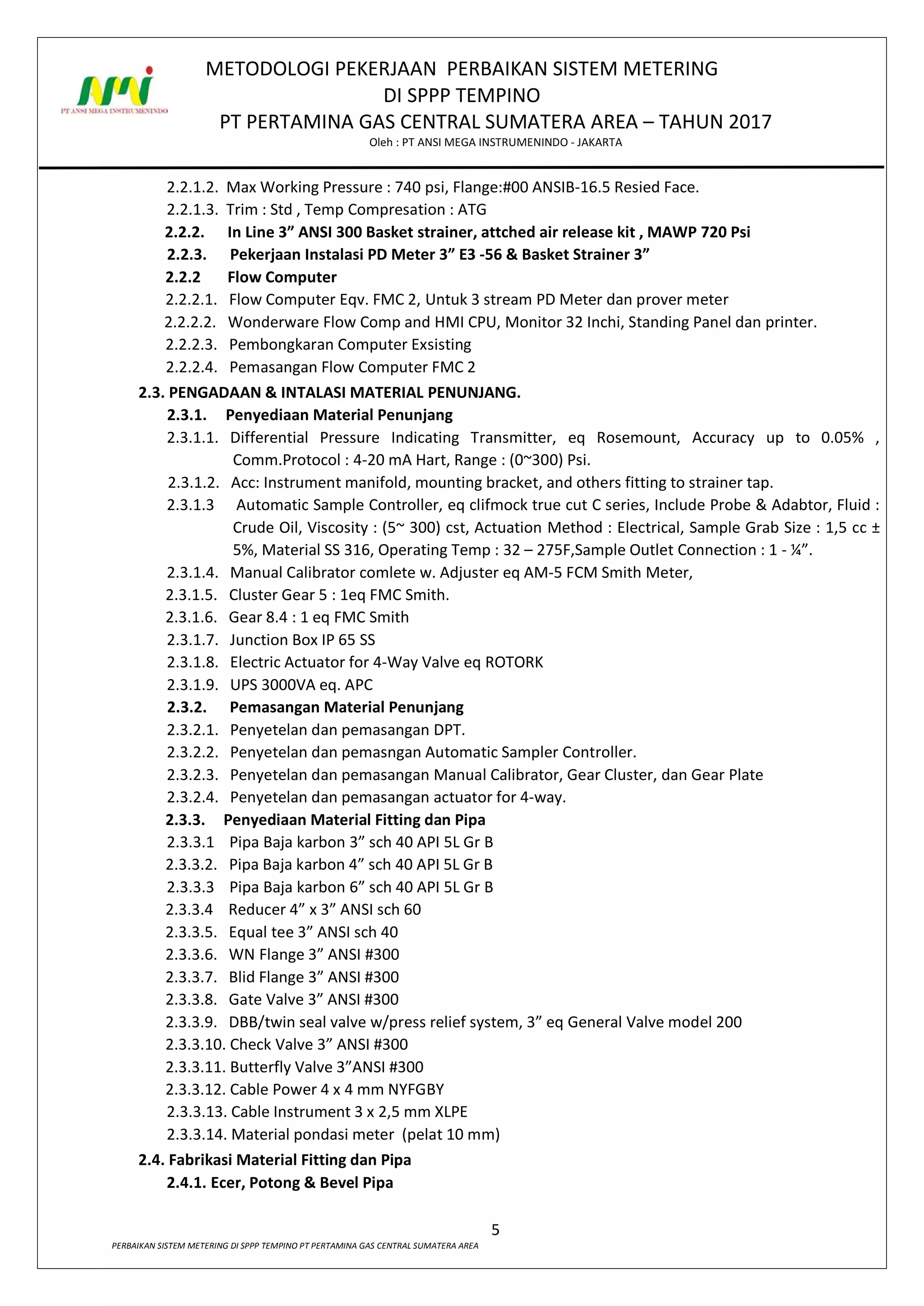 Metodologi Kerja SPPP Tempino | PDF