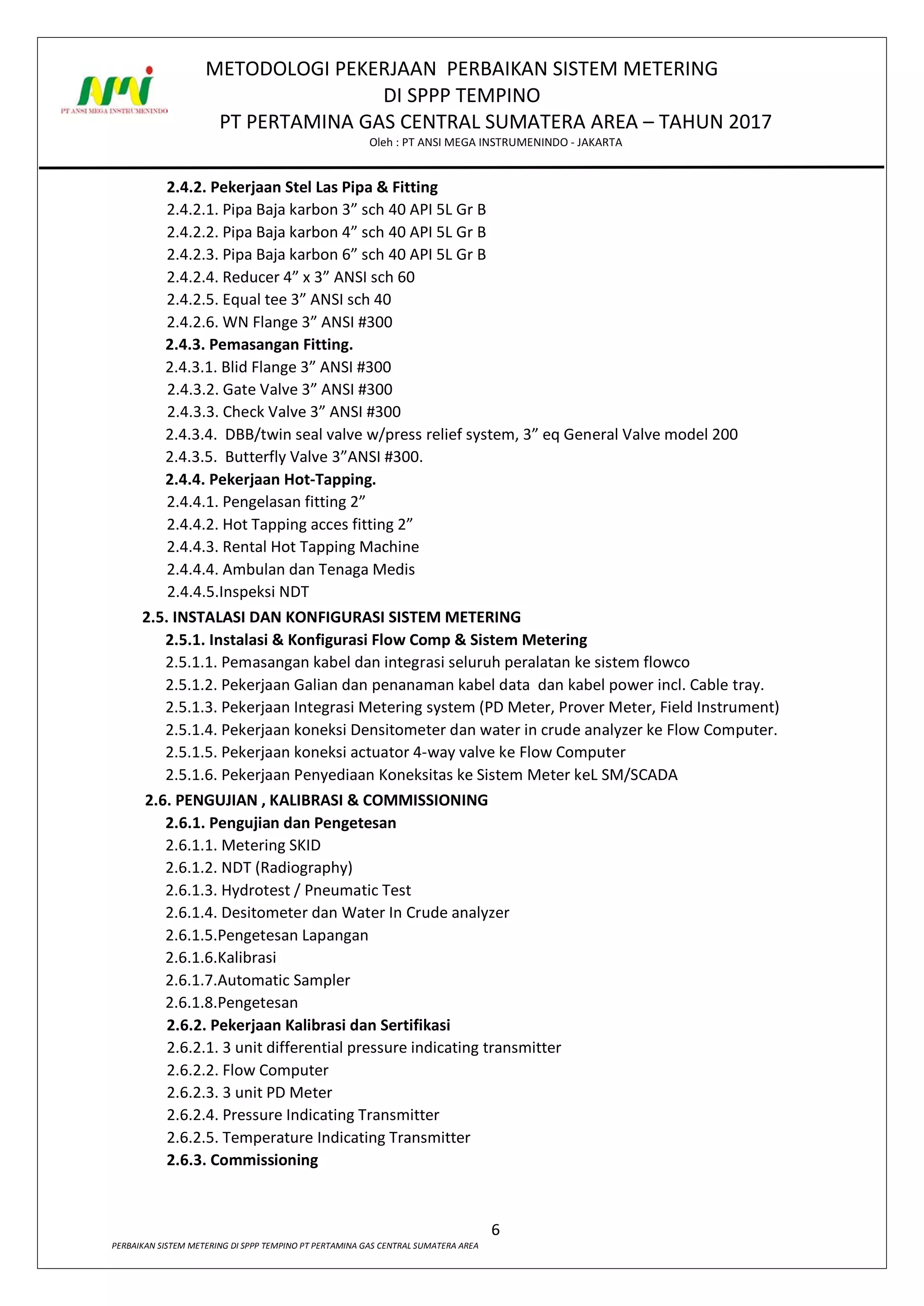 Metodologi Kerja SPPP Tempino | PDF