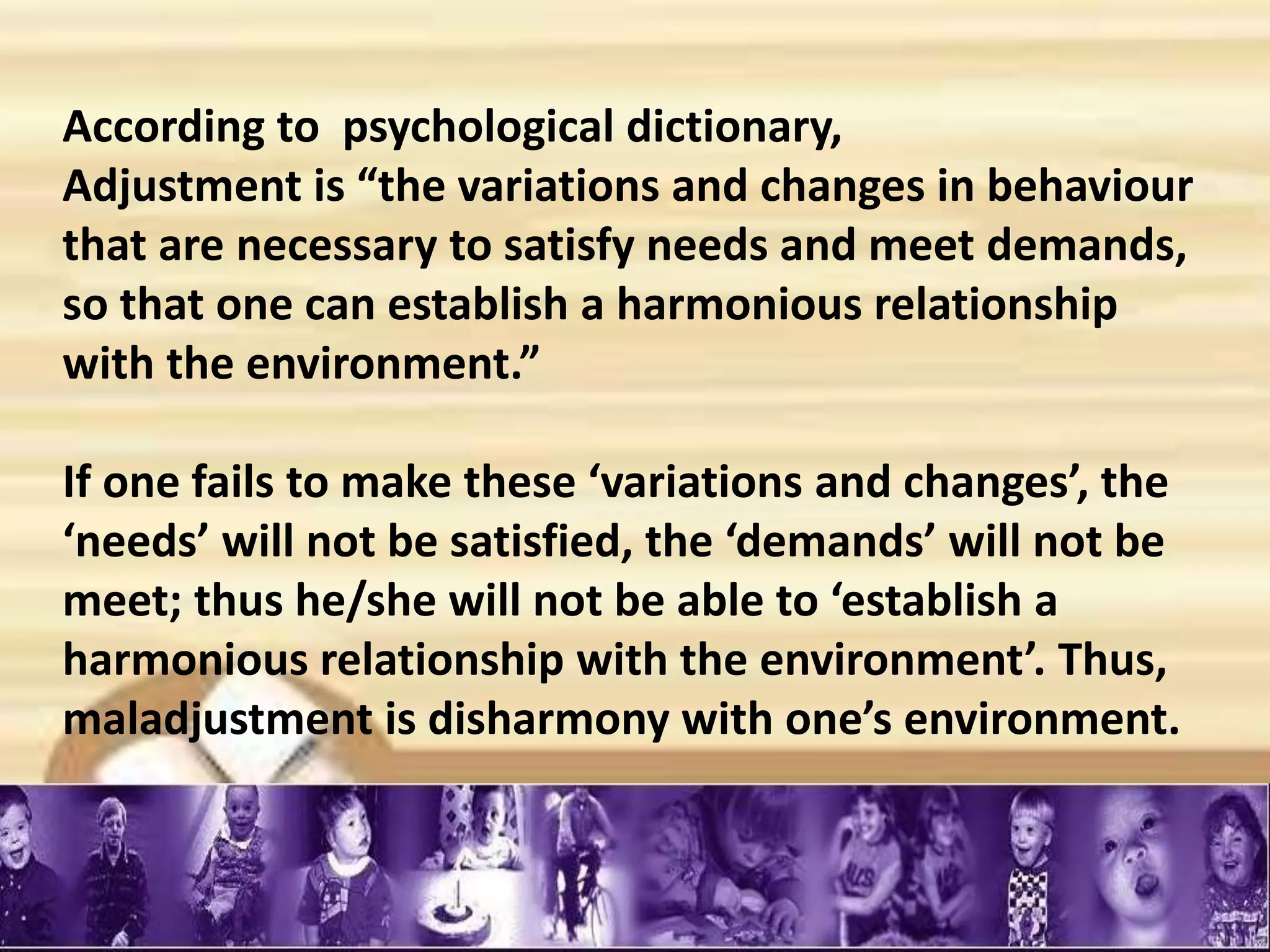 Maladjustment Causes & Symptoms , Detection Of Maladjustment | PPTX