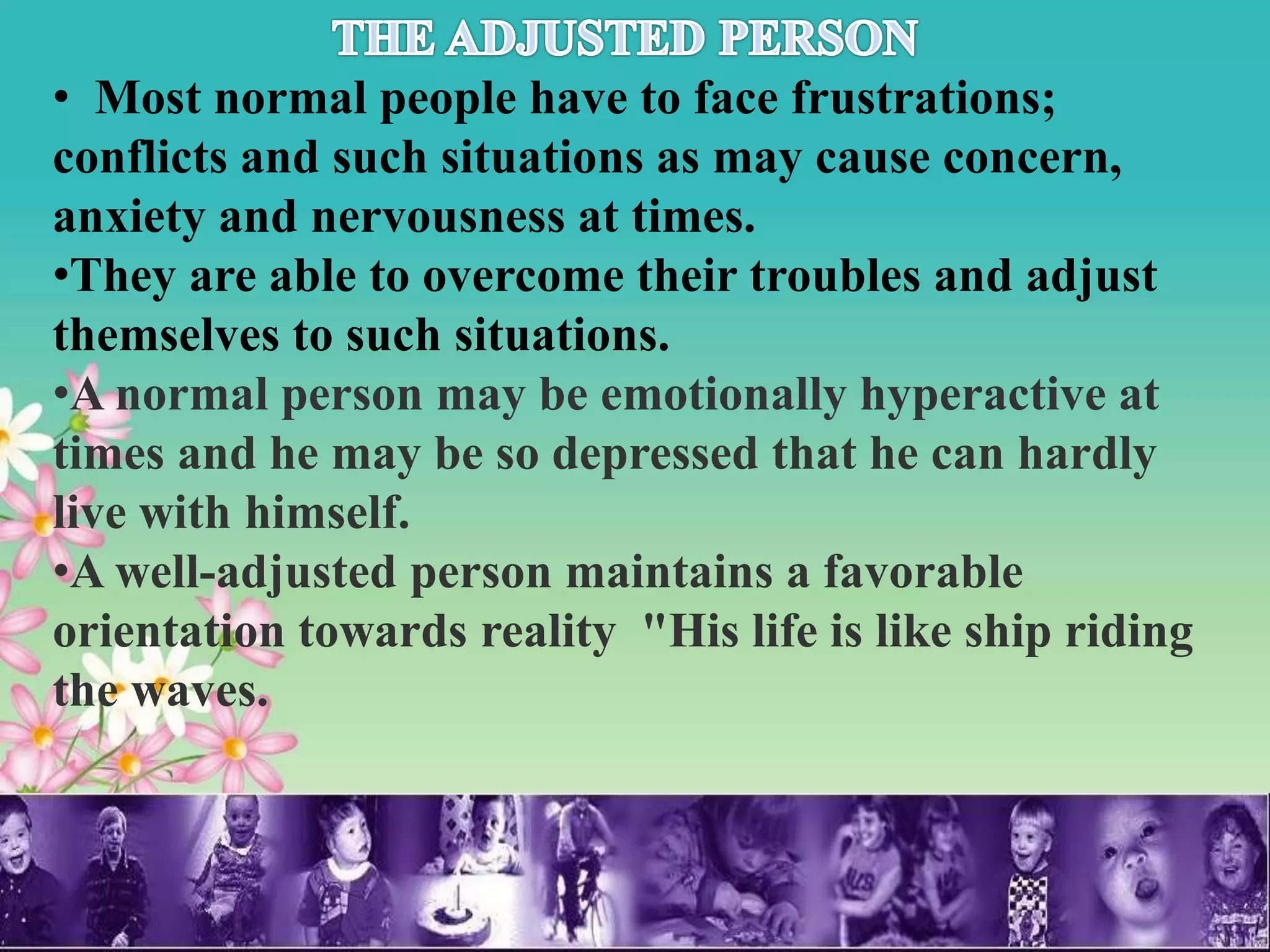 Maladjustment Causes & Symptoms , Detection Of Maladjustment | PPTX