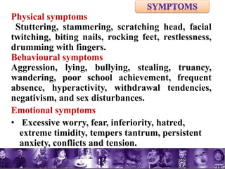 Maladjustment Causes & Symptoms , Detection Of Maladjustment | PPTX