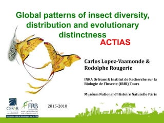 Global patterns of insect diiversity, distribution and evolutionary ...