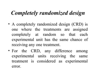 Randomized complete block design - Dr. Manu Melwin Joy - School of ...