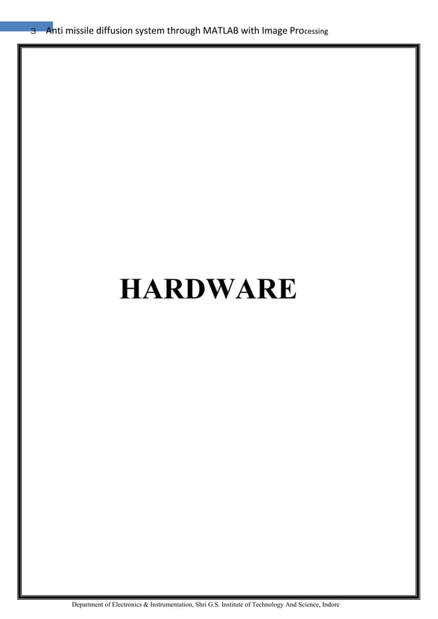 Anti Missile Diffusion System Through Matlab With Image Processing Pdf